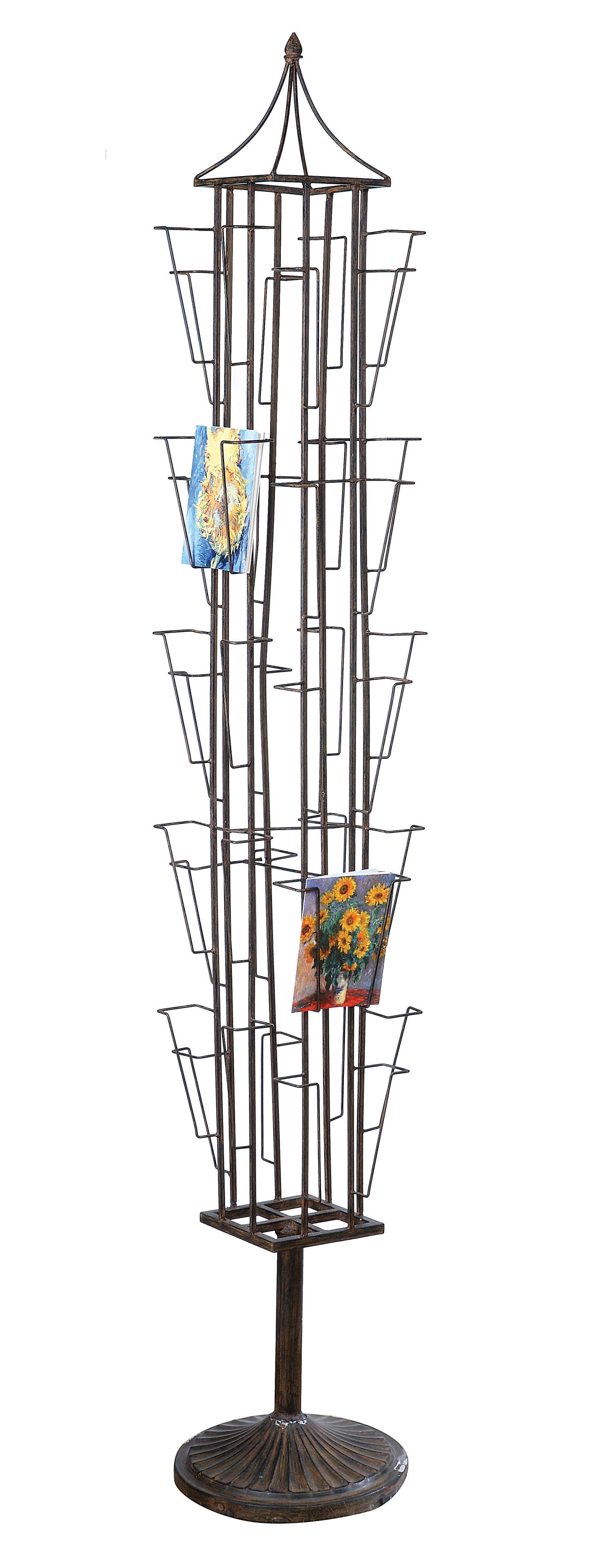 Creative Co-Op Metal Rotating Floor Card Holder - Walmart.com