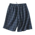 Xysaqa Men's Sleepwear Shorts Pajama Bottom Lounge Shorts Cotton-Crepe ...