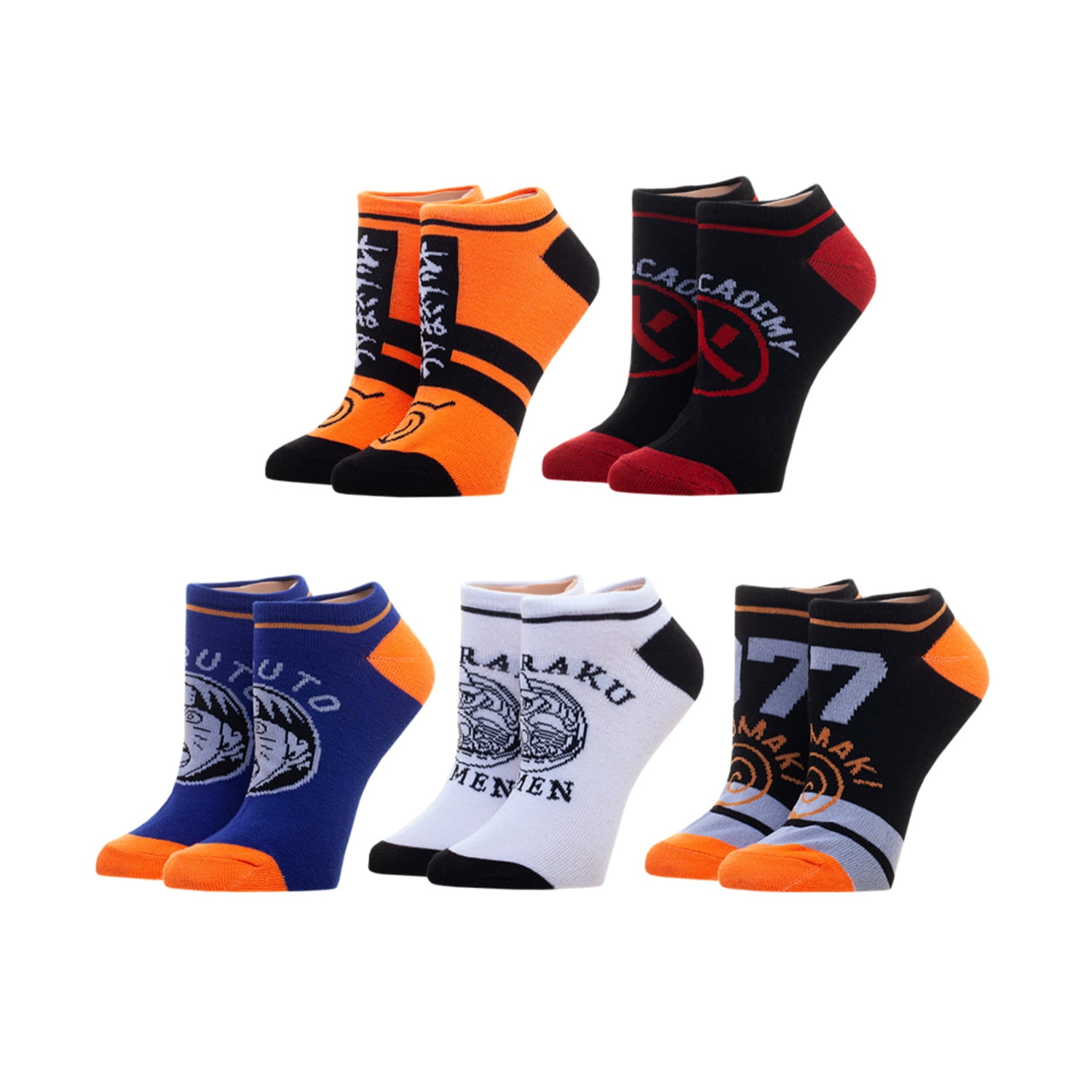 Click here for Bioworld Naruto Juniors Ankle Socks - 5 Pairs prices