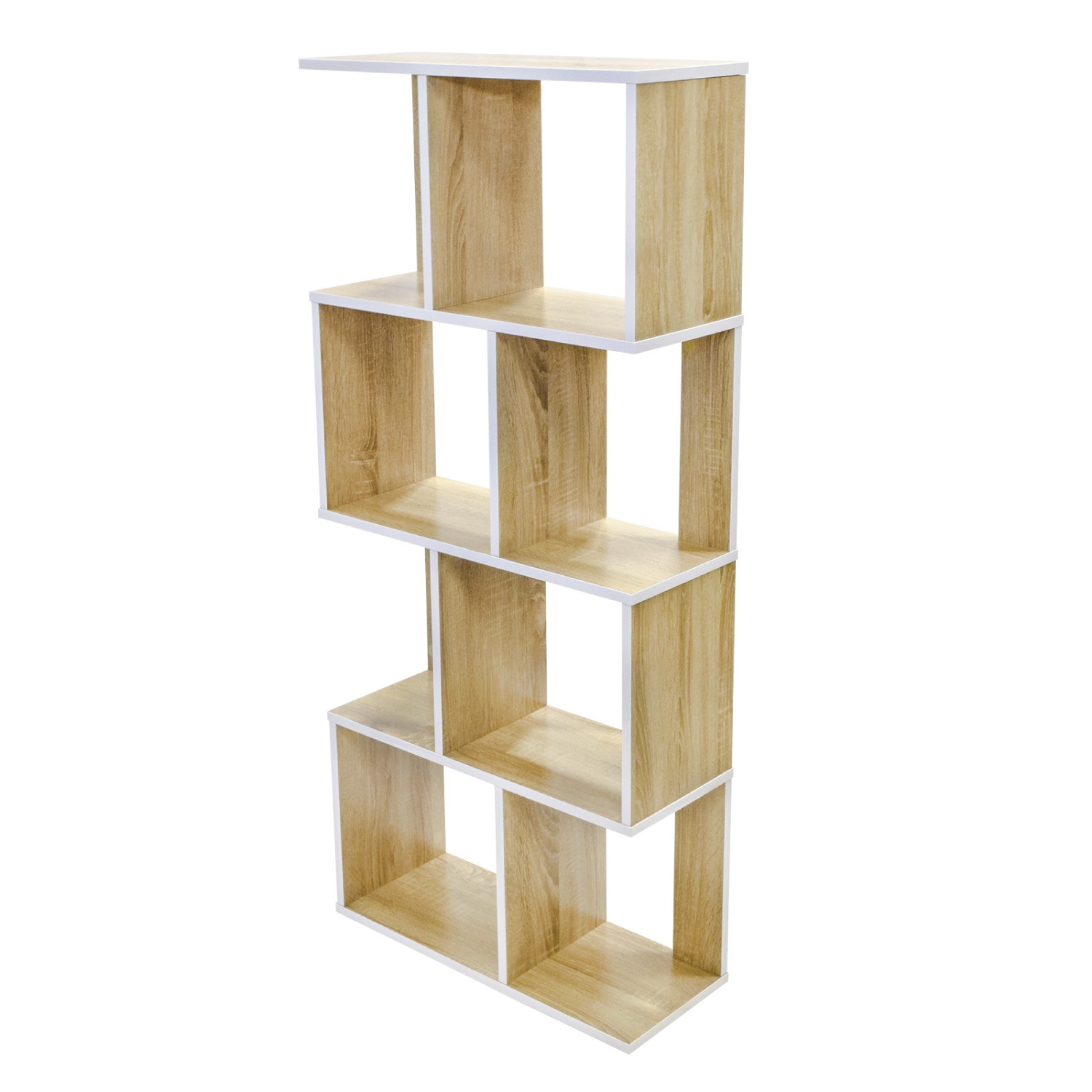 Librero Top Living Minimalista 5 Niveles Beige y Blanco | Walmart en línea