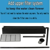 Black Luxury 125Gal LED Aquarium Kit, Large Glass Fish Tank with Tri ...