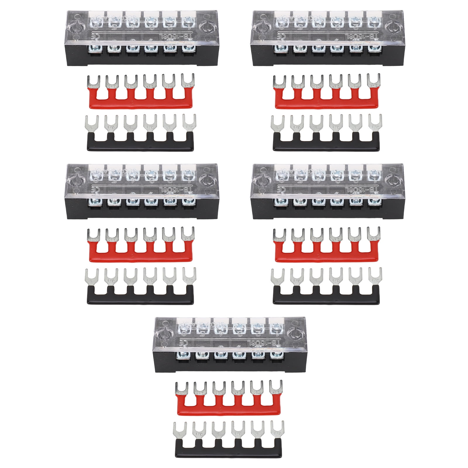 Bloques de terminales ZHCH 6 posiciones M3 15A 600V | Walmart en línea