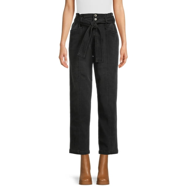 Time and Tru Women's Paperbag Jeans - Walmart.com