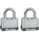 Master Lock 22T 1-1/2" No. 22 Warded Laminated Padlocks 2 Pack ...