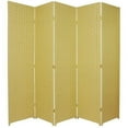 Handmade 6 Woven Fiber Room Divider - Light Green - Walmart.com