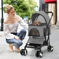 SAEWUD 3-in-1 Pet Stroller for Small & Medium Dogs and Cats, Foldable ...