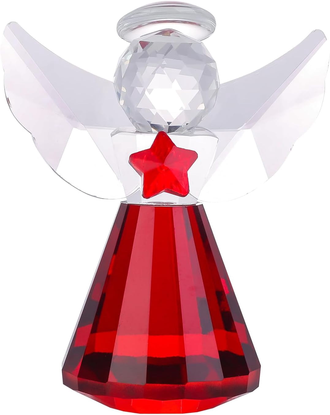 shiyou-Crystal Guardian Angel Figurines Collectible Small Glass Angel ...