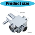 3. High-Flow Brass Shower Adapter Outlet Leak-Free Seal Easy Install ...
