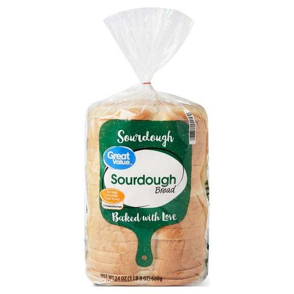 Great Value Whole Grain Bread, 24 oz with 13g Whole Grain, High Fiber ...