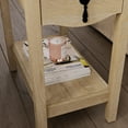Wood End Table with Drawer, Orchard Oak Finish - Walmart.com