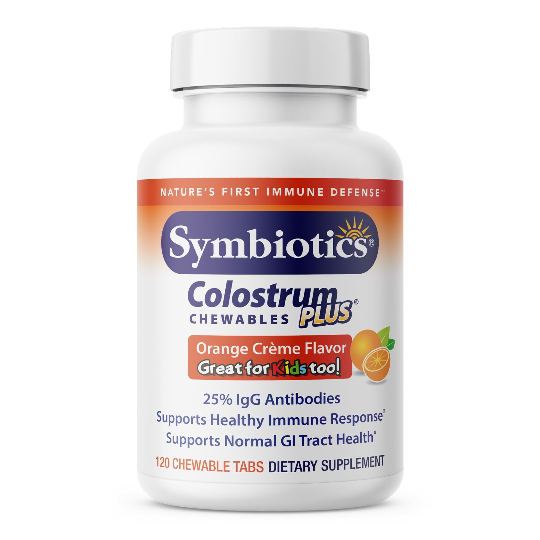 Suplemento Symbiotics Colostrum Chewables Plus 120 comprimidos | Bodega ...