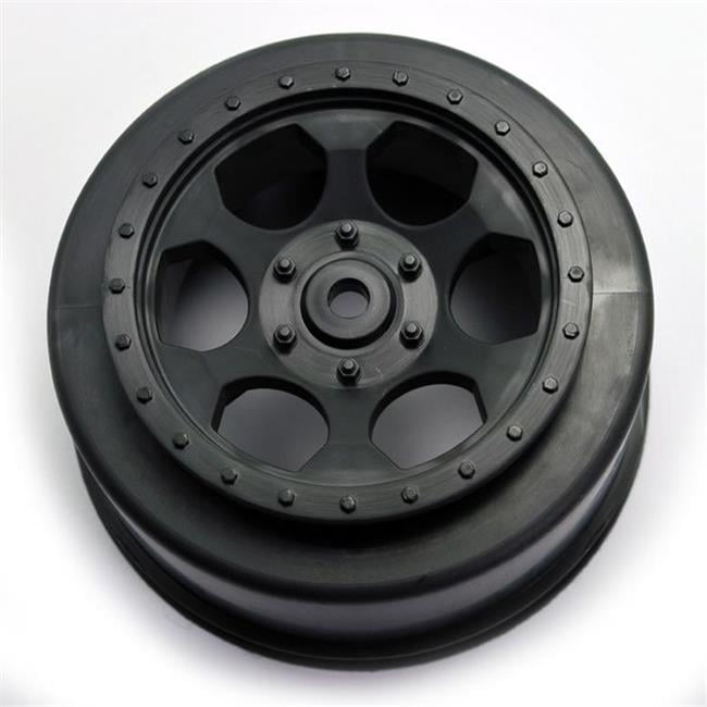 DE Racing DERSCTLRB Trinidad Rear Rims, Black for Losi XXX-SCT ...