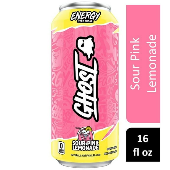 GHOST Zero Sugar Energy Drink, SOUR PATCH KIDS Blue Raspberry, 200mg ...