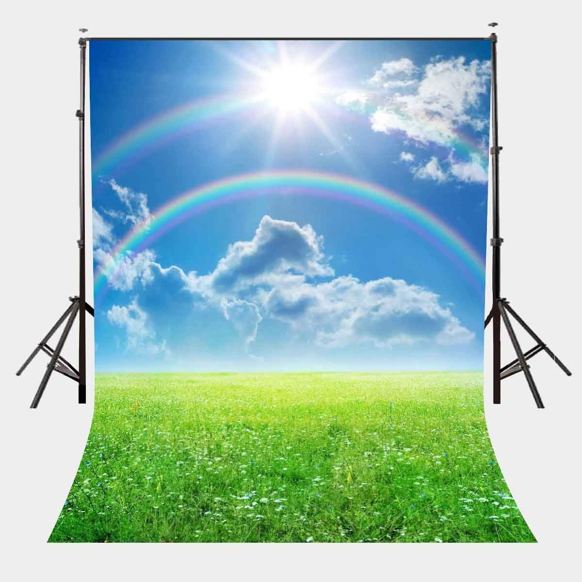 ABPHOTO Polyester 5x7ft Beautiful Natural Scene Backdrop Colorful ...
