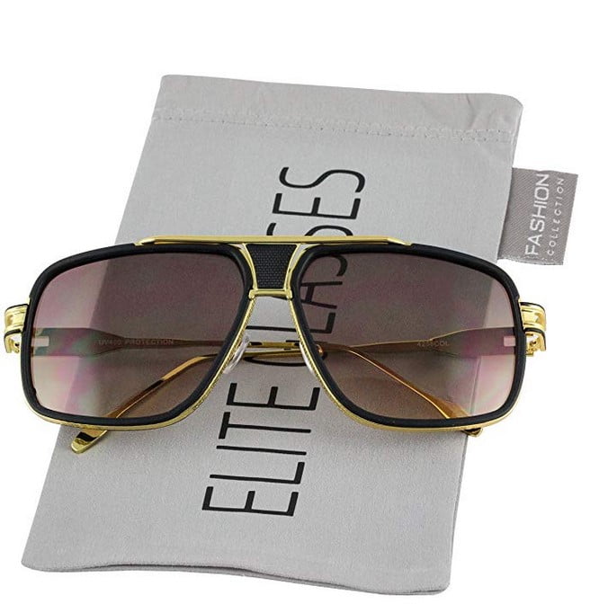 Elite Glasses - Brand Designer Metal Frame Classic Retro Square Aviator ...