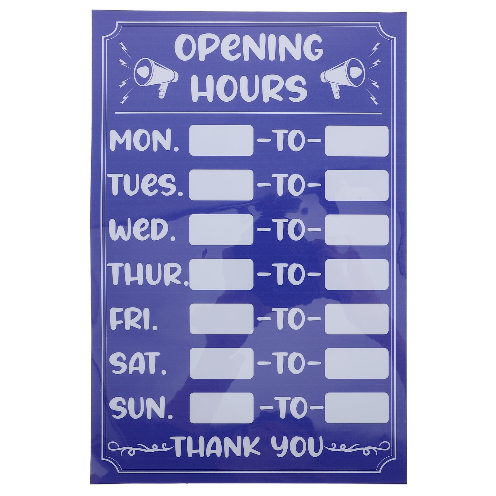 NUOLUX Signs Sign Hours Businesshour Store Opening Open Adhesive Door ...