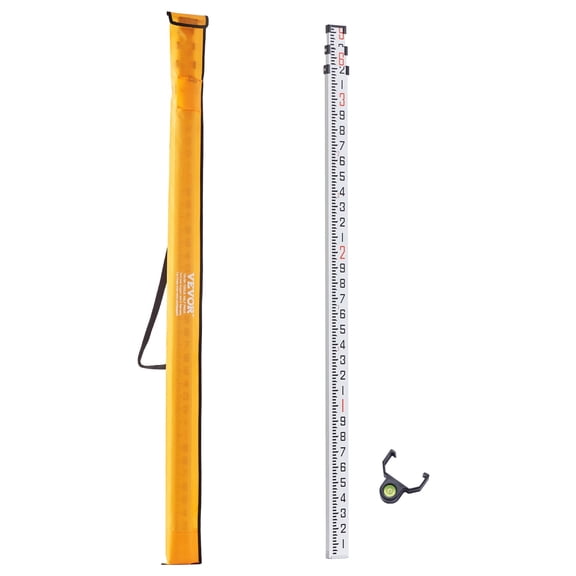 Aluminum Grade Rod, 20-Feet/10ths 6 Sections Telescopic Measuring Rod ...