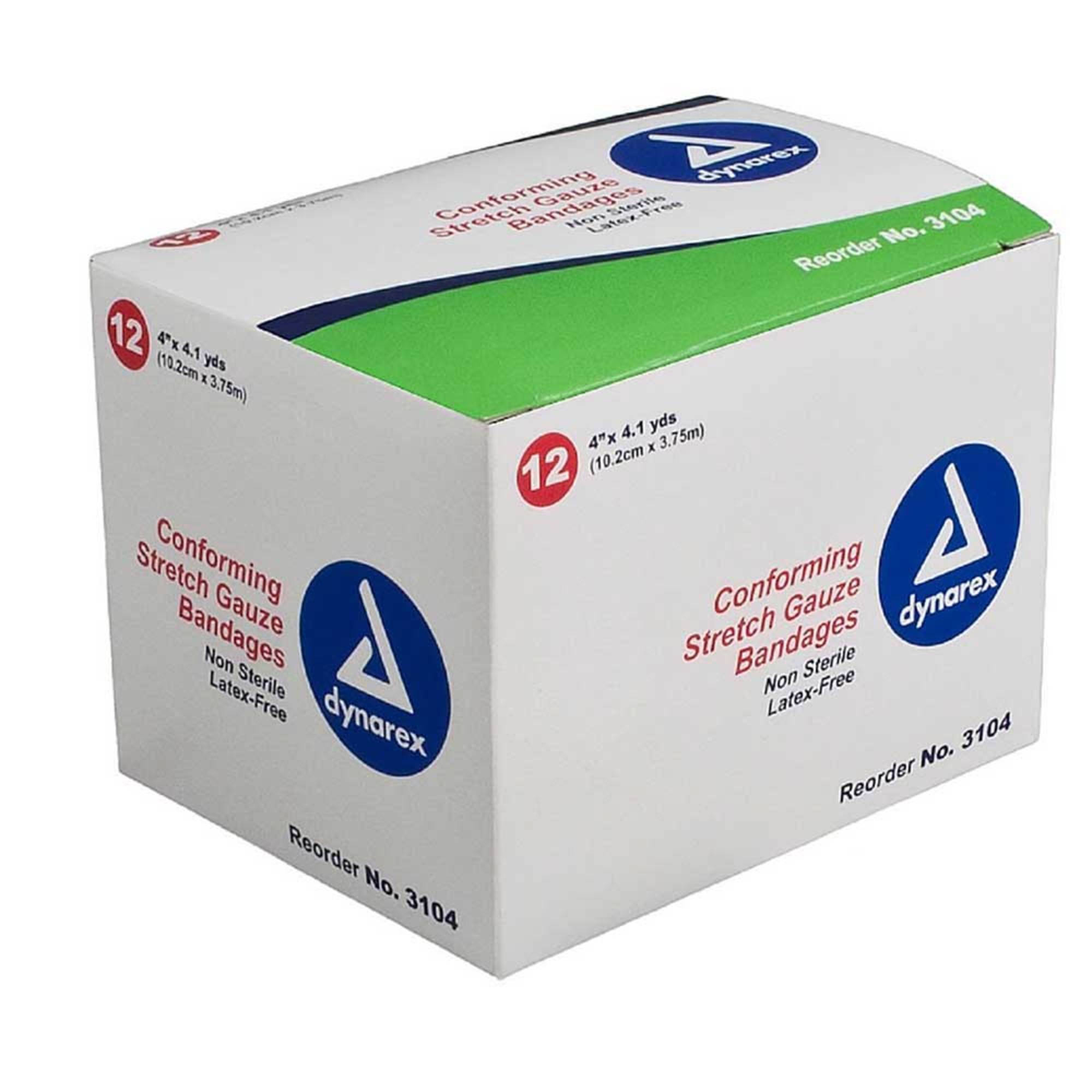 Dynarex Conforming Bandage - 4", Box of 12 - Walmart.com