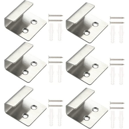 FanShow 6 Pieces Heavy Duty Stainless Steel Hooks For Wall Mounting ...