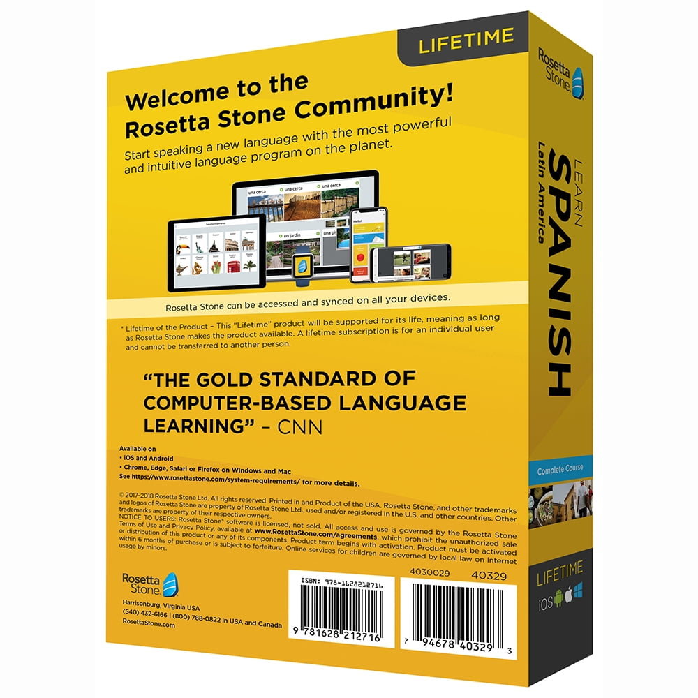 Rosetta Stone Box Spanish