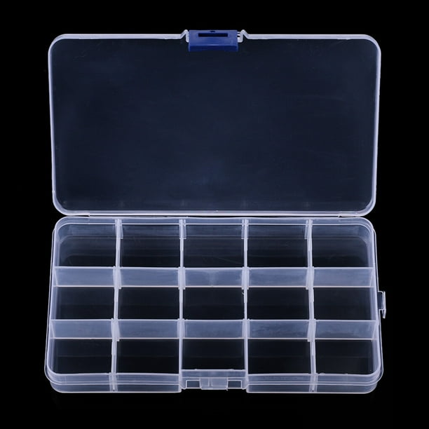 8/10/15 Grid Fishing Clear Storage Box Transparent Fish Hook Organizer ...
