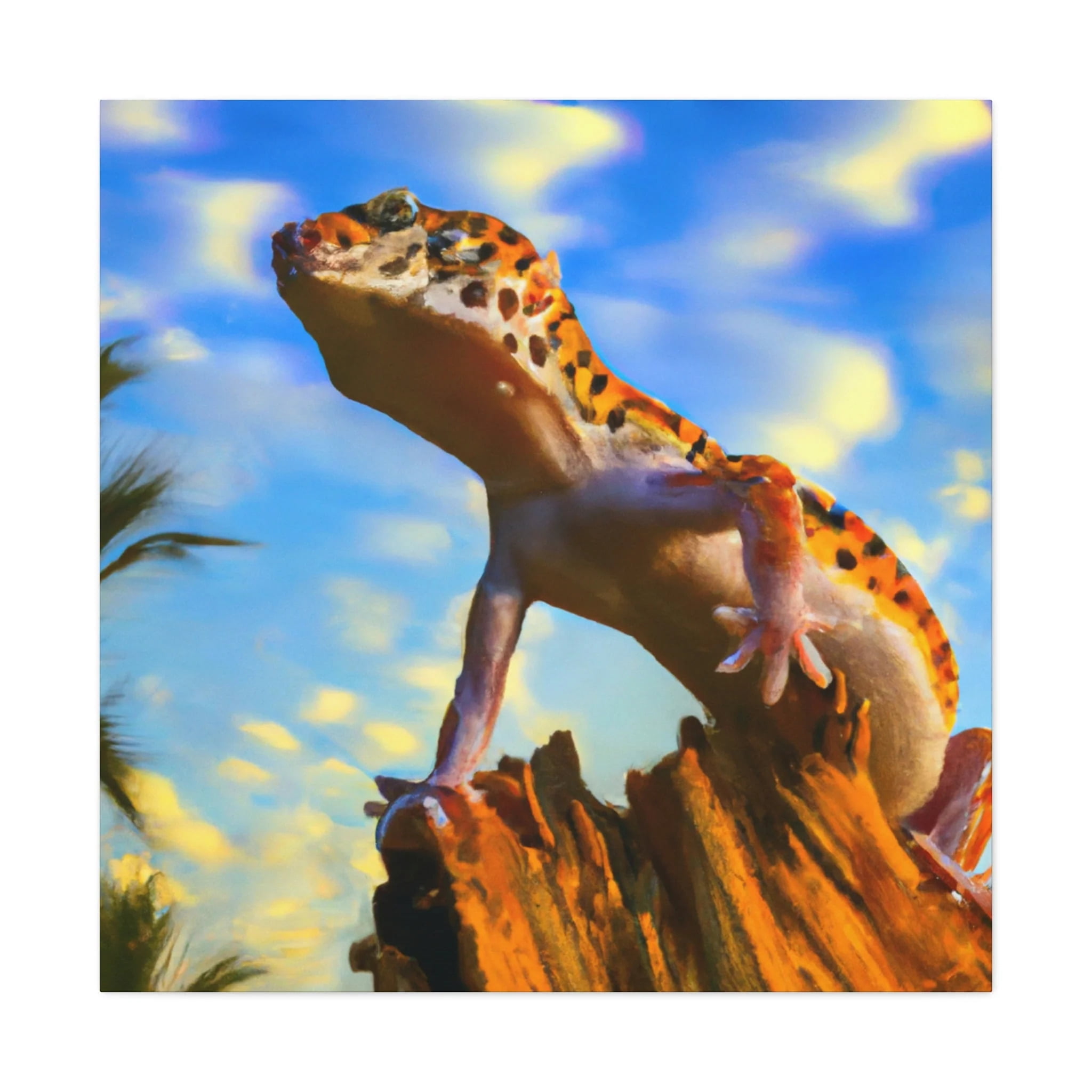 Leopard Gecko Reflection - Canvas - Walmart.com