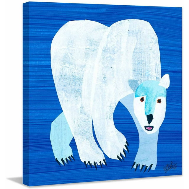 Eric Carle Polar Bear Art Print on Premium Canvas - Walmart.com