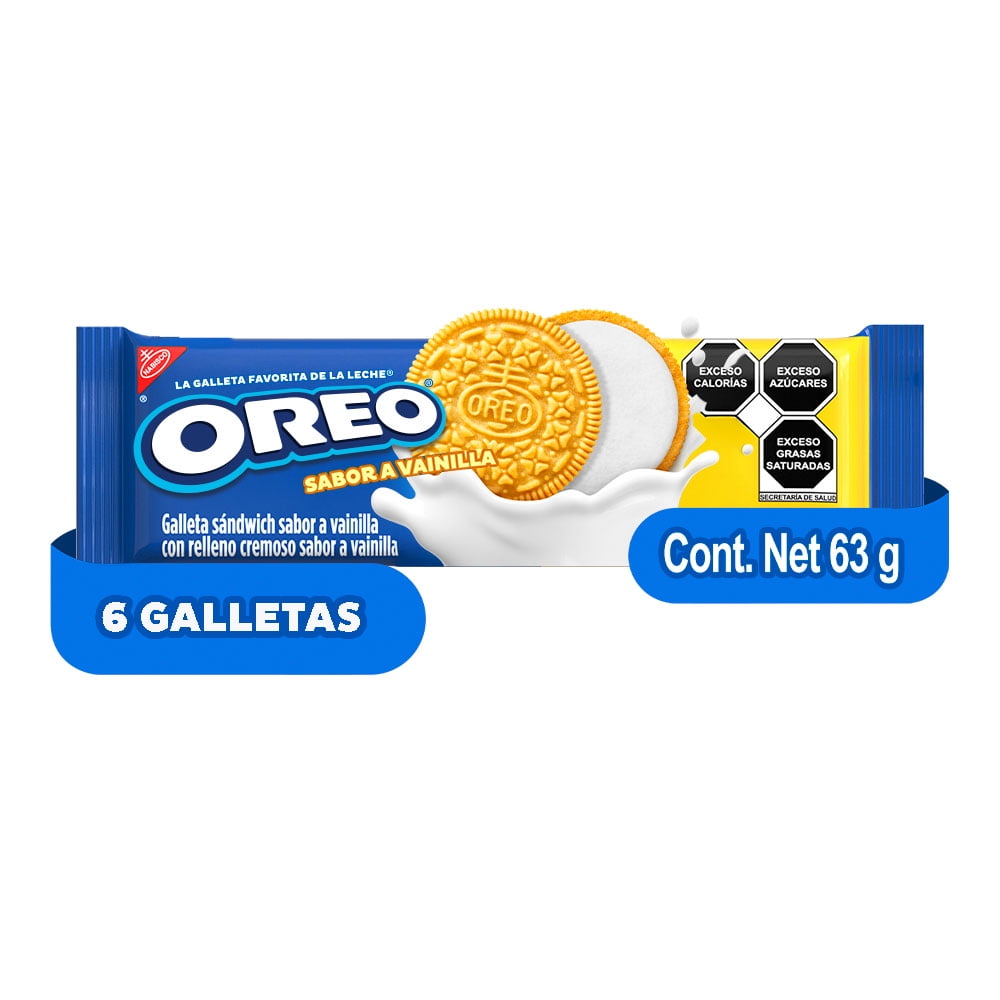 Galletas Oreo con relleno sabor vainilla 63G | Walmart en línea