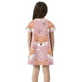 BZSMCE Short Sleeve dress Dress Casual Cotton Dresses-Cute Fox Of ...