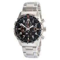 Citizen Eco-Drive Chronograph Stainless Steel Black Dial CA0790-83E ...