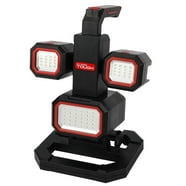 Might-D-Light 10-Watt 400-Lumen Dark Gray Rechargeable Folding LED Work ...