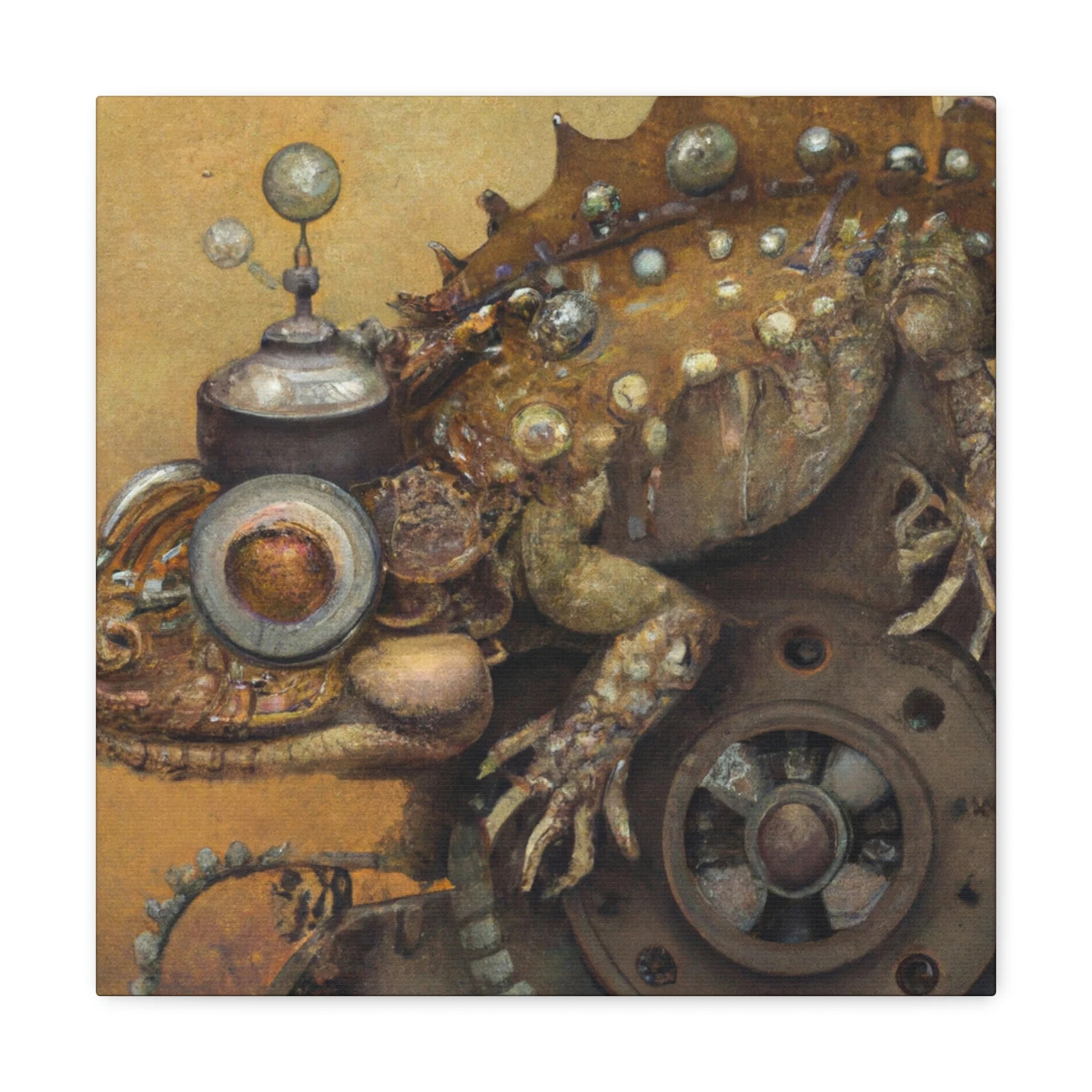 The Steampunk Horned Lizard - Canvas - Walmart.com