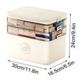 3-Tier Portable Plastic Storage Organizer Box, Storage Box, First Aid ...