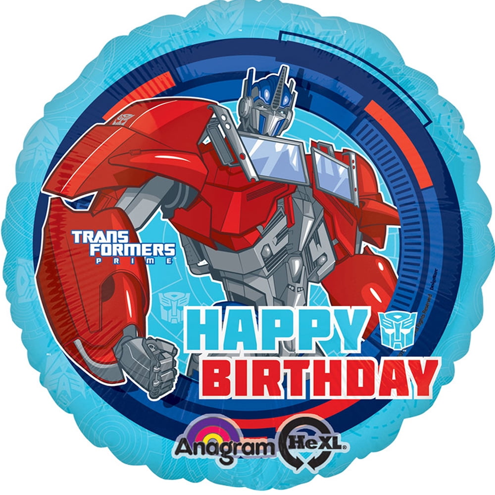 Transformers Happy Birthday Foil / Mylar Balloon 18" ( Each ) - Walmart ...