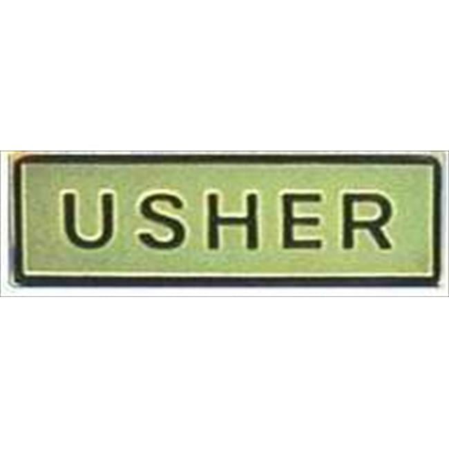 Usher Badge Personalize-able Magnetic Gold Blue Package Of, 45% OFF
