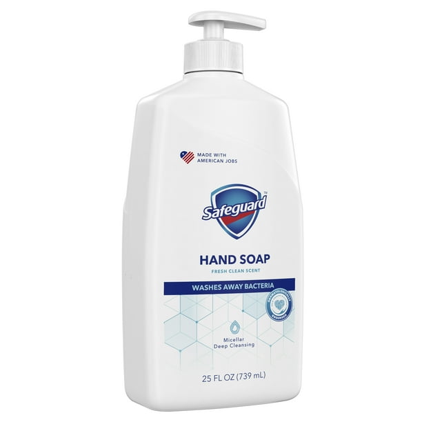 Safeguard Liquid Hand Soap, Fresh Clean Scent, 25 oz - Walmart.com