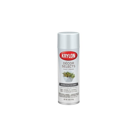 Krylon Décor Selects 6oz Gloss Pewter Gray | Walmart Canada
