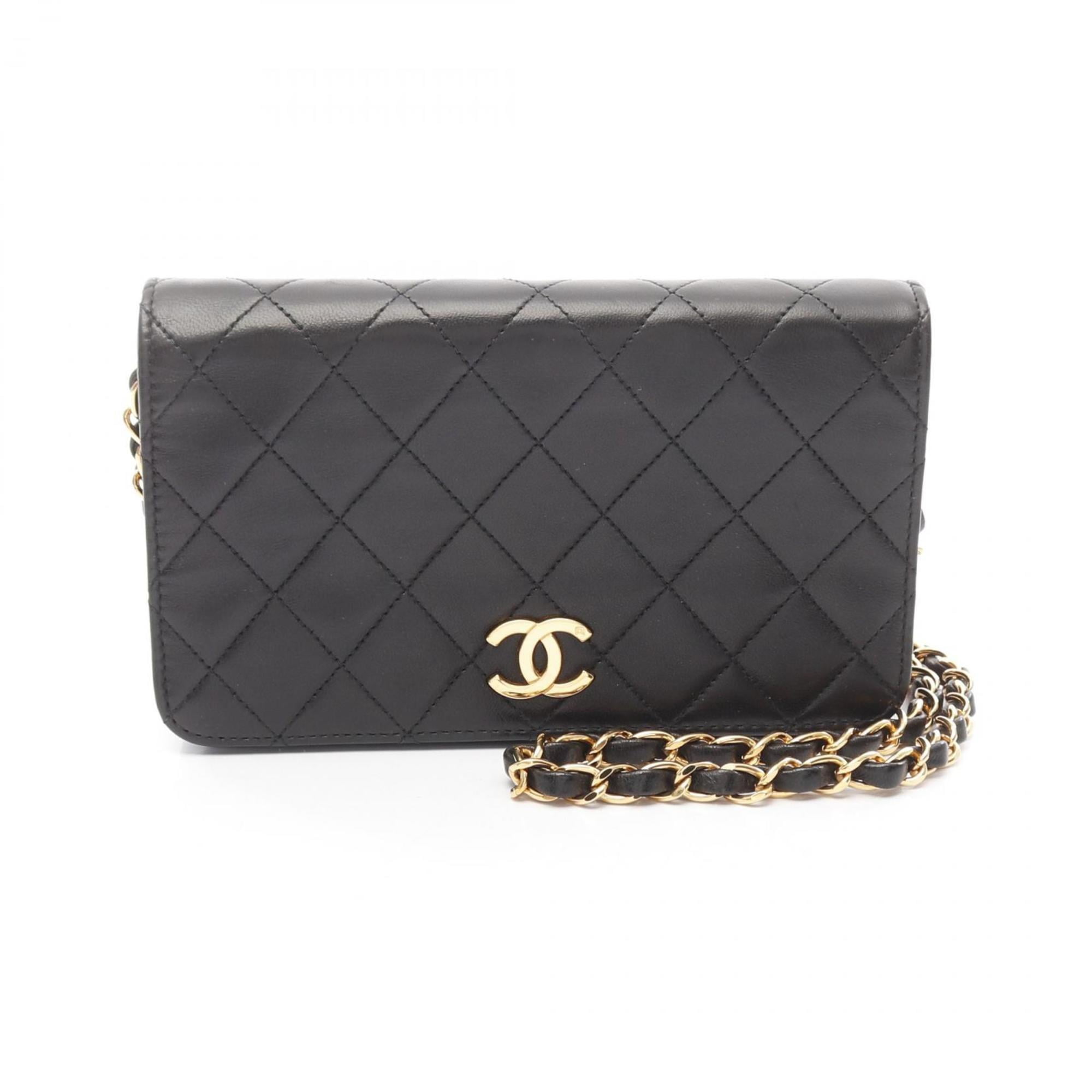 Pre-Owned CHANEL Mini Matelasse Full Flap Shoulder Bag Lambskin ...