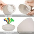 20 Pack Plastic Planters 4 Inch Plant Flower Pot with Trays, Seedlings ...