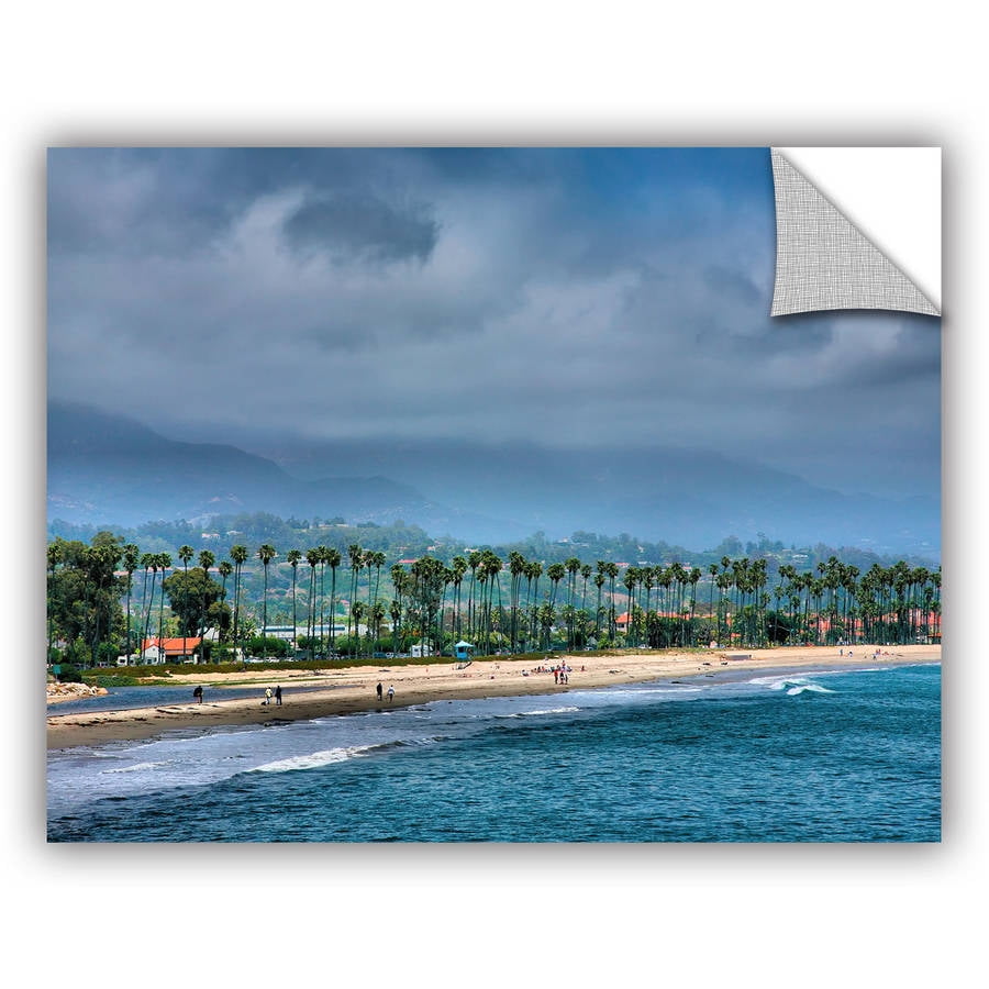 ArtAppealz Steve Ainsworth "The Beach at Santa Barbara" Removable Wall ...