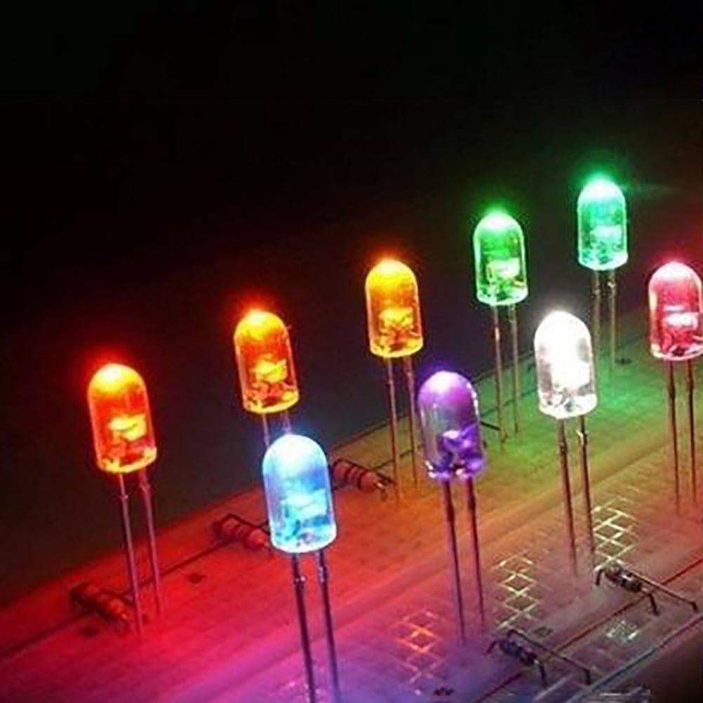 500Pcs LED Diode Lights 5 Colors 5mm Light Emitting Diodes LED ...