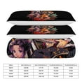 Black Background Flame Samurai Character Group Print 3Pcs Bedding Set ...