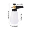 High Pressure Foam Cannon, Heavy Duty Brass Core Snow Foam Blaster with ...
