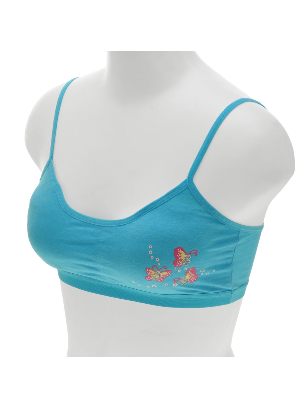 Angelina Girls' Cotton Cami Style Training Bra with Butterfly Design (6 ...