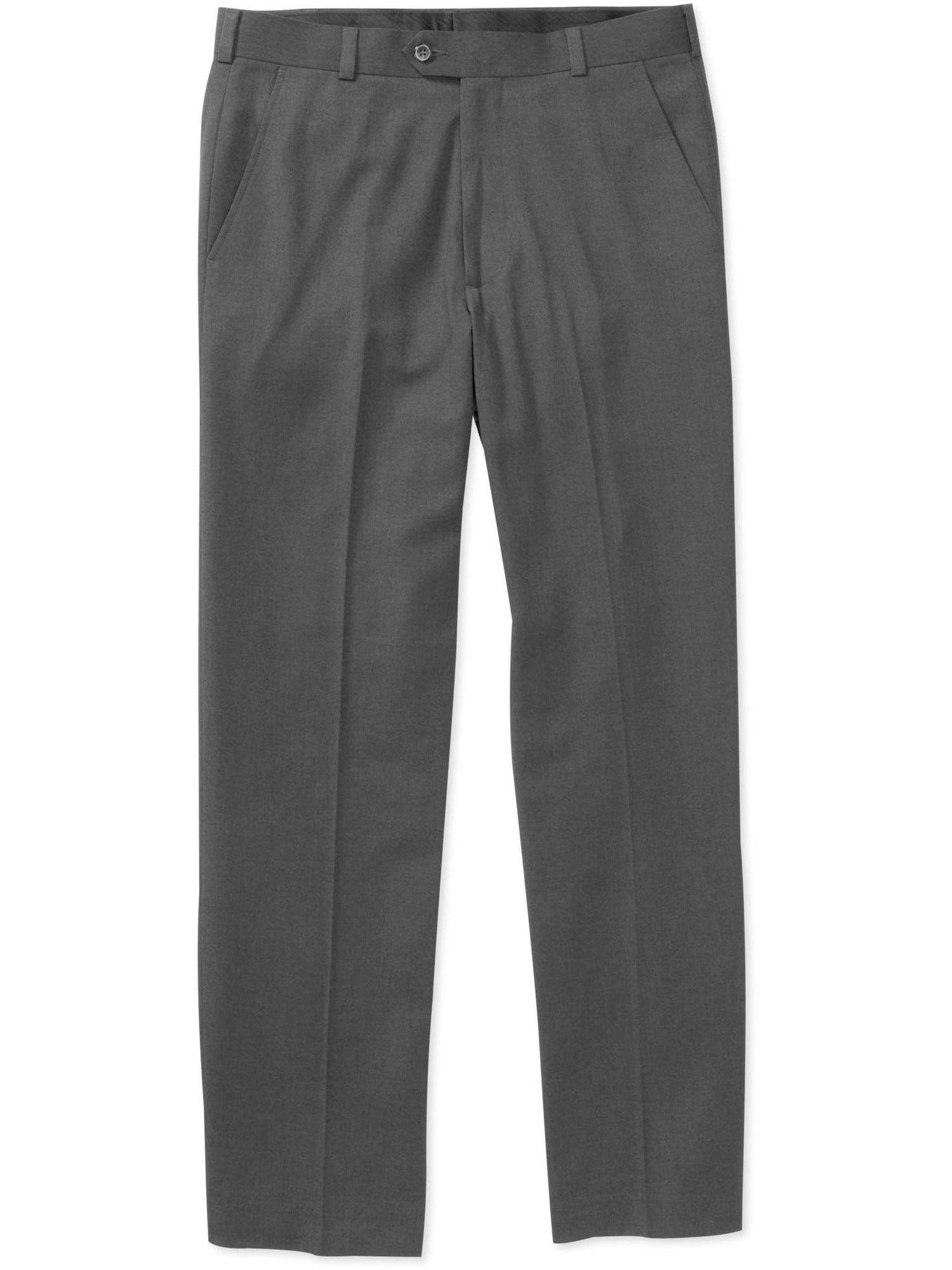 Men's Flat Front Dress Pant - Walmart.com