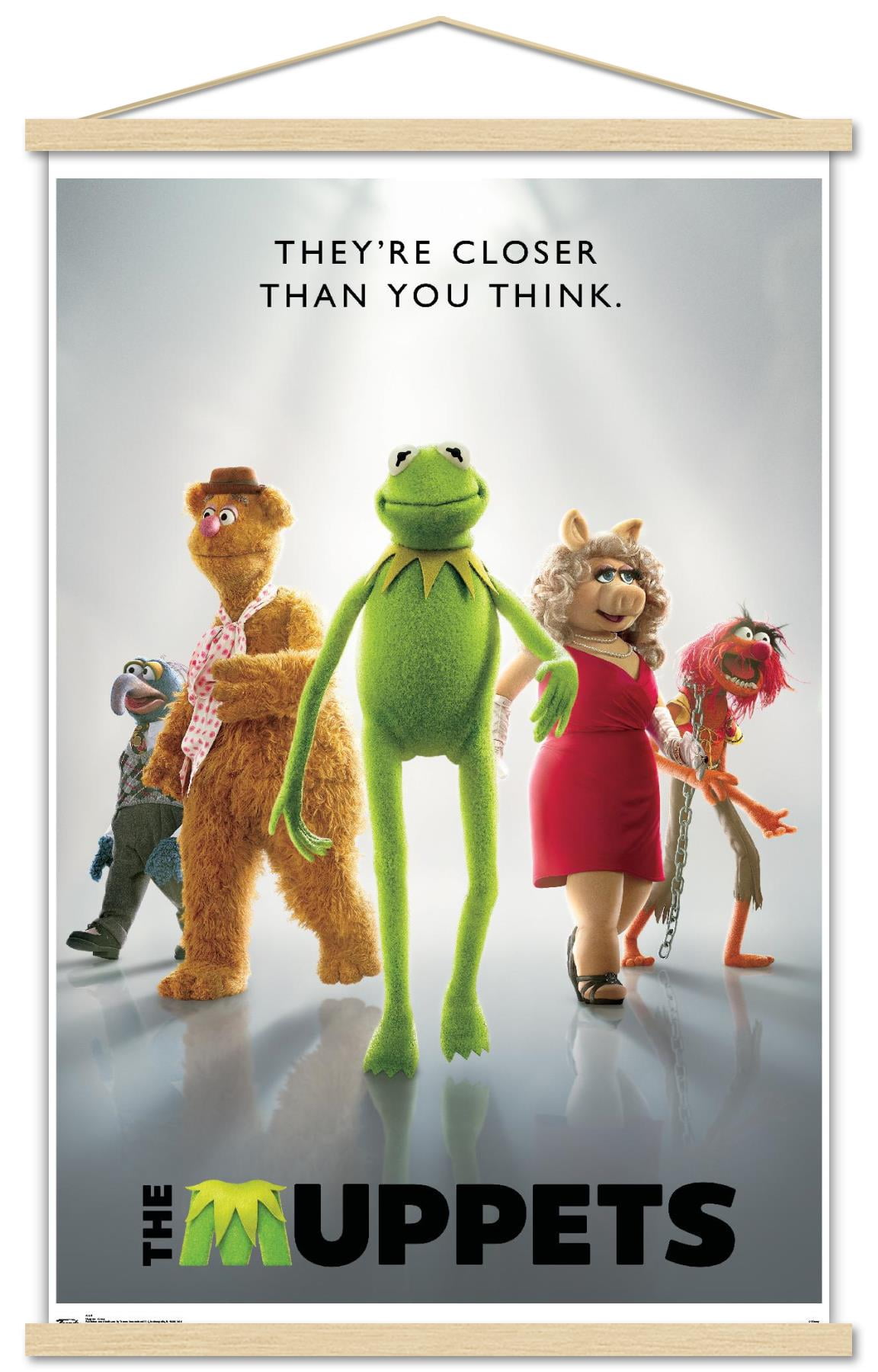 Disney The Muppets - Group Wall Poster with Wooden Magnetic Frame, 22. ...