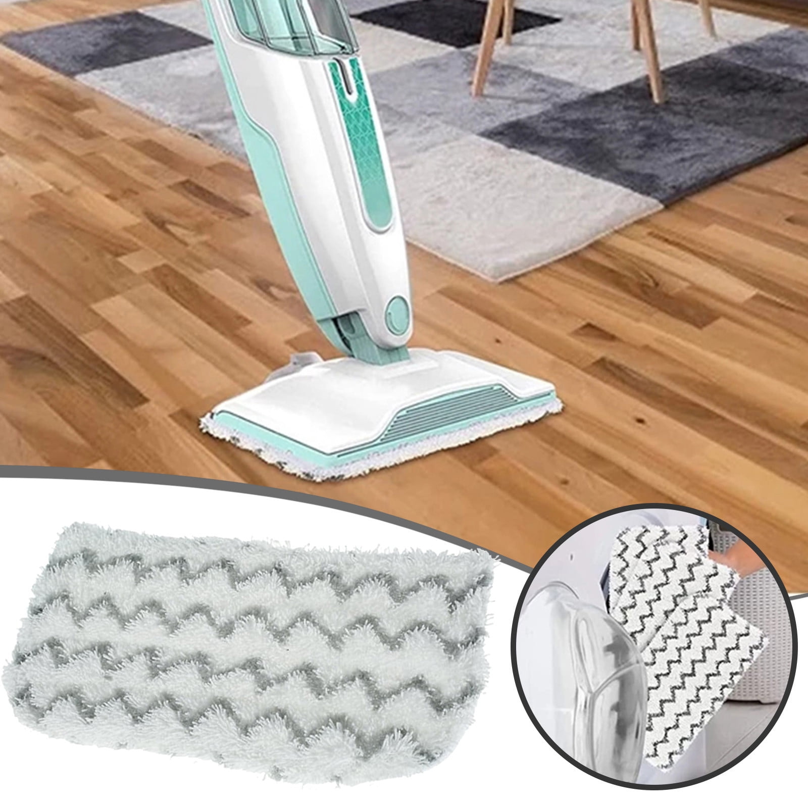 Click here for Tianyuuuu Steam Mop Pads Reusable Microfiber Repla... prices