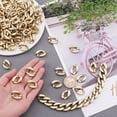 300Pcs Opaque Spray Painted Acrylic Linking Rings Quick Link Connectors ...