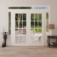 Front Exterior Prehung Metal-Plastic Double Doors Clear Glass / MANUX ...