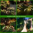 12Pack Outdoor LED Solar Lights Waterproof Starburst Solar Firefly ...